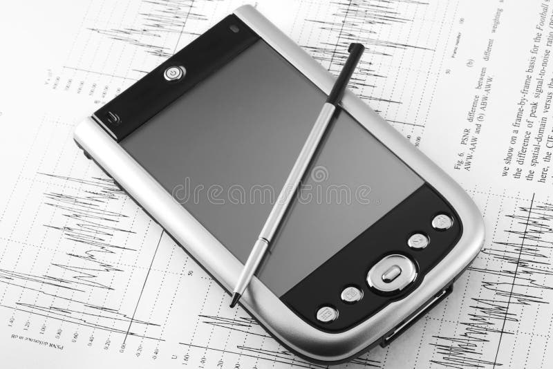 Pocket computer stock image. Image of desk, crystal, freedom - 2221913