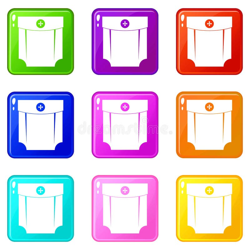 Pocket design set 9 stock vector. Illustration of patch - 98322032