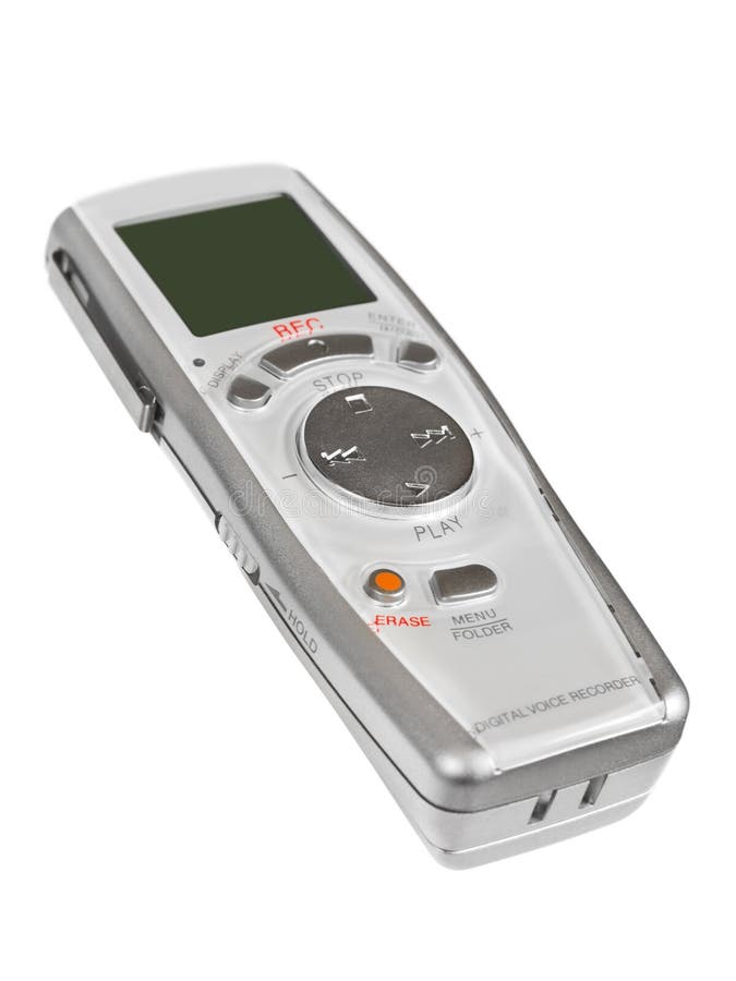 Macro of Digital Dictaphone Stock Photo - Image of record, audio: 3950834