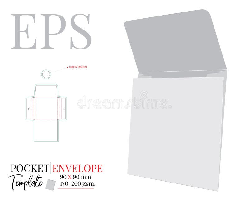 Pocket Envelope Template Stock Illustrations – 1,110 Pocket Envelope ...