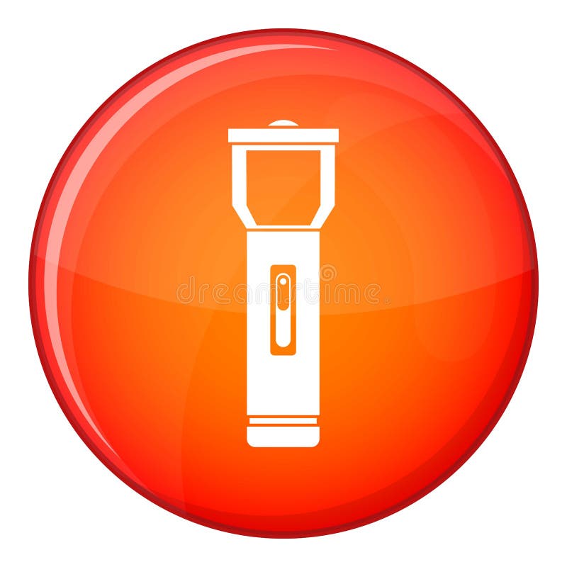 Pocket Flashlight Icon, Cartoon Style Stock Vector - Illustration of ...