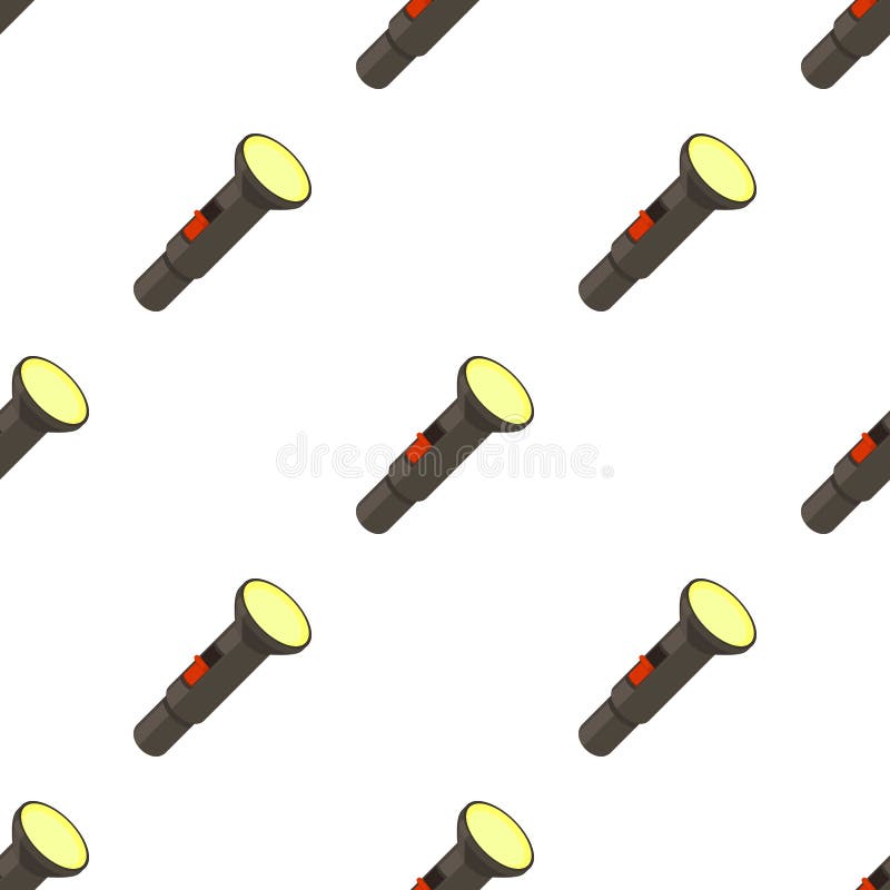 Pocket Flashlight Pattern Seamless Vector Stock Vector - Illustration ...