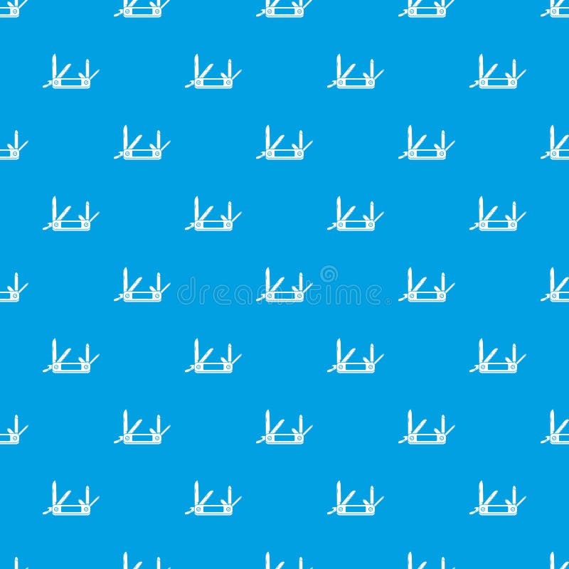Pocket Flashlight Pattern Seamless Blue Stock Vector - Illustration of ...