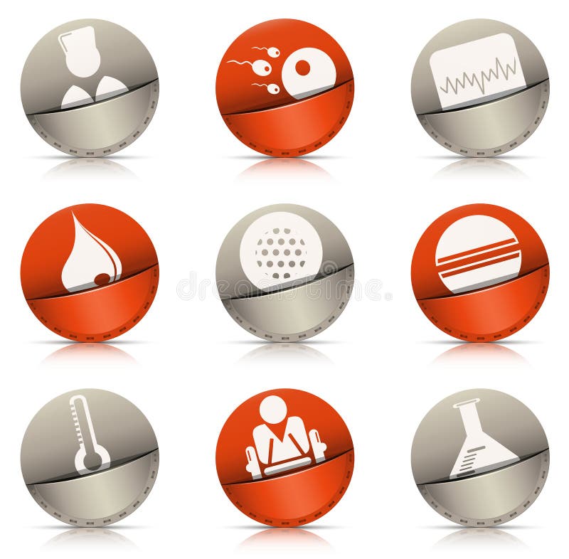 Pocket icons stock vector. Illustration of reflection - 38544106