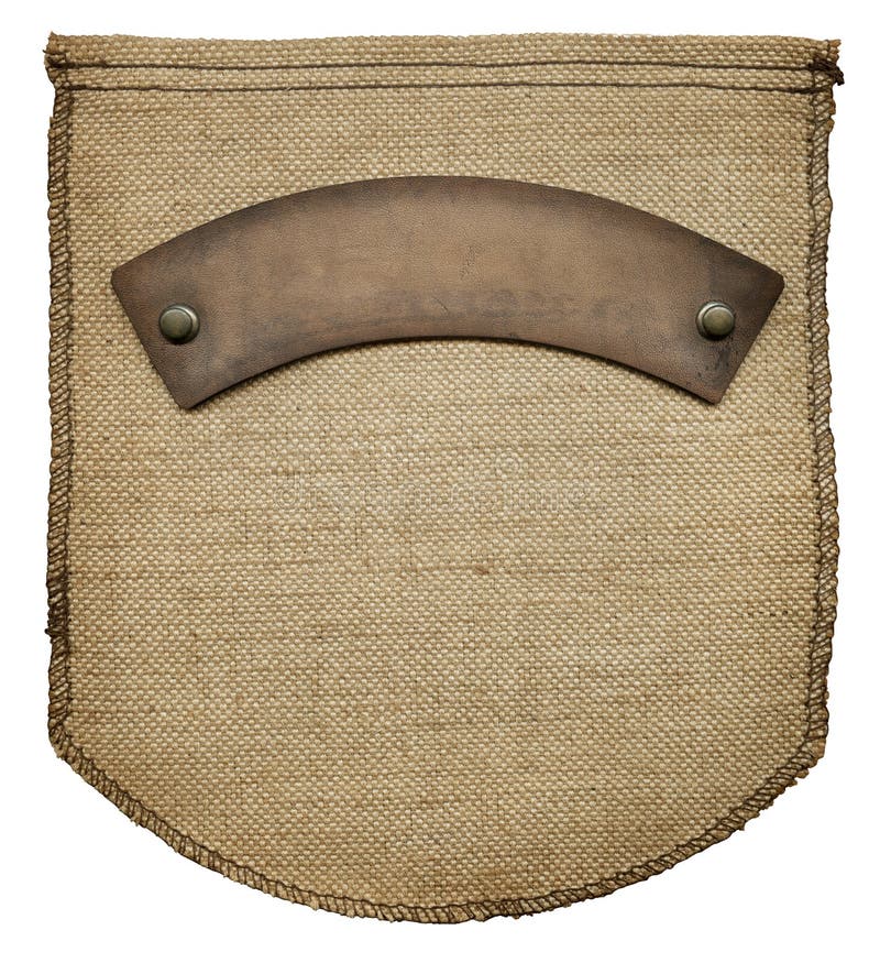 Pocket label stock image. Image of label, hessian, cloth - 49990835