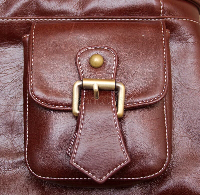 Pocket of leather stock image. Image of decor, accessories - 1916813