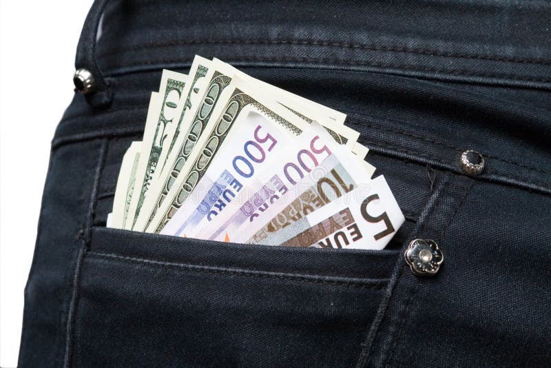 Pocket Money stock photo. Image of currency, jeans, shopping - 12564006