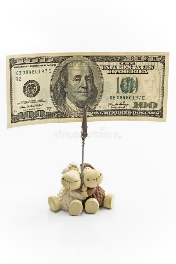 Pocket Money Isolated on White Stock Photo - Image of money, white ...