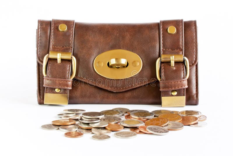 Pocket Money on White Table Stock Photo - Image of paying, backdrop ...