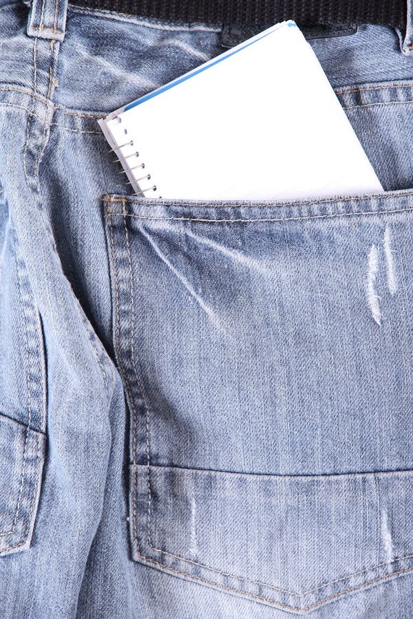 Pocket notes stock photo. Image of modern, jeans, message - 29523496