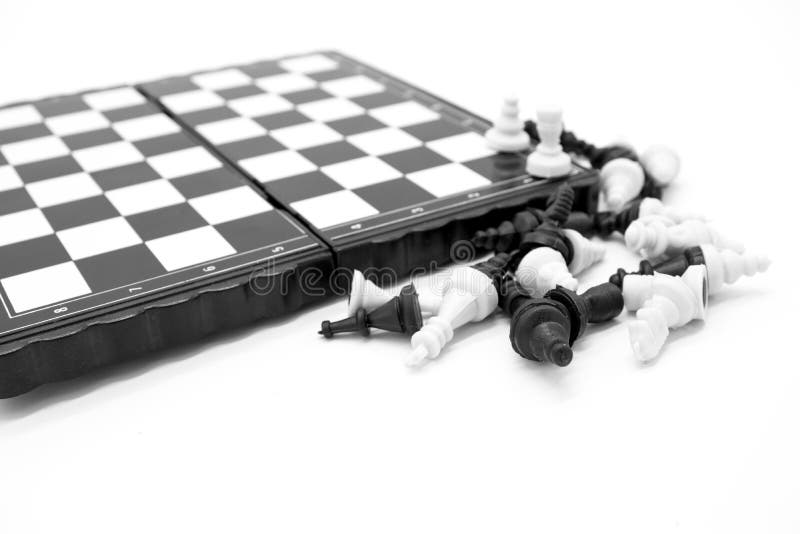 Pocket Plastic Game of Chess, Checkers Stock Photo - Image of plastics ...