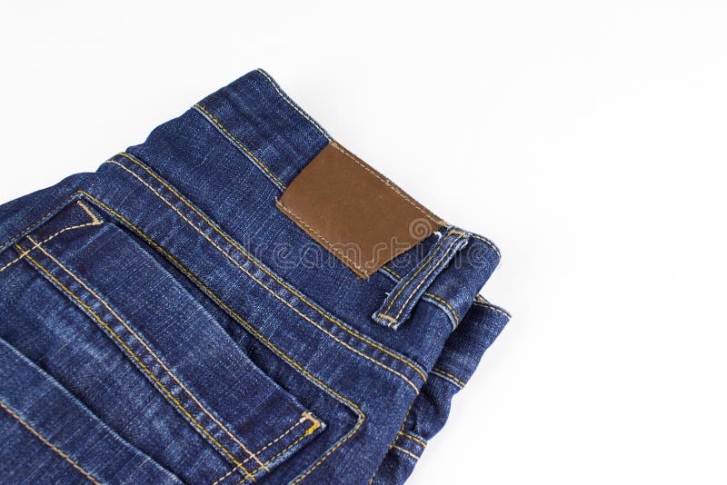 Pocket and Rivet on Jeans. the Top Part of Jeans Stock Image - Image of ...