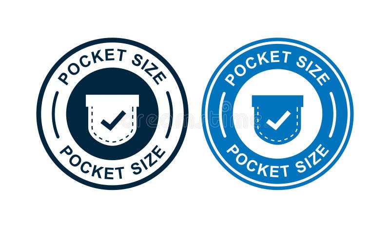 Pocket Size Badge Logo Icon Stock Vector - Illustration of checklist ...