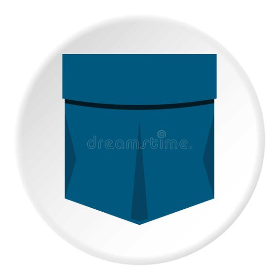 Pocket symbol icon circle stock vector. Illustration of jacket - 95433672