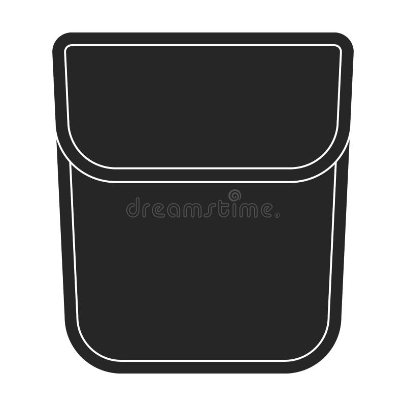 Pocket Vector Icon.Cartoon Vector Icon Isolated on White Background ...