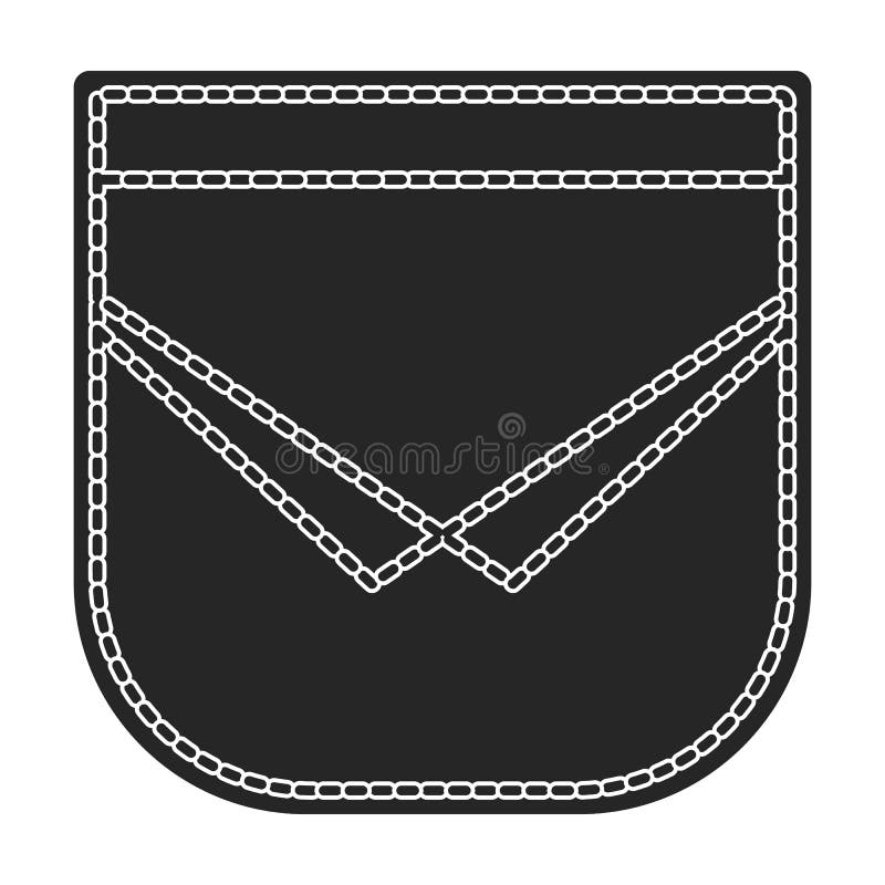 Pocket Vector Icon.Cartoon Vector Icon Isolated on White Background ...