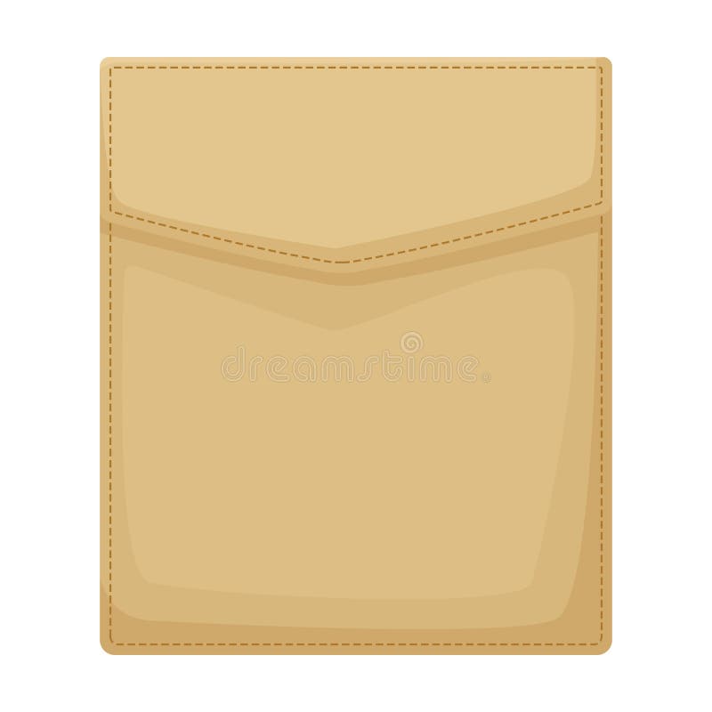 Pocket Vector Icon.Cartoon Vector Icon Isolated on White Background ...