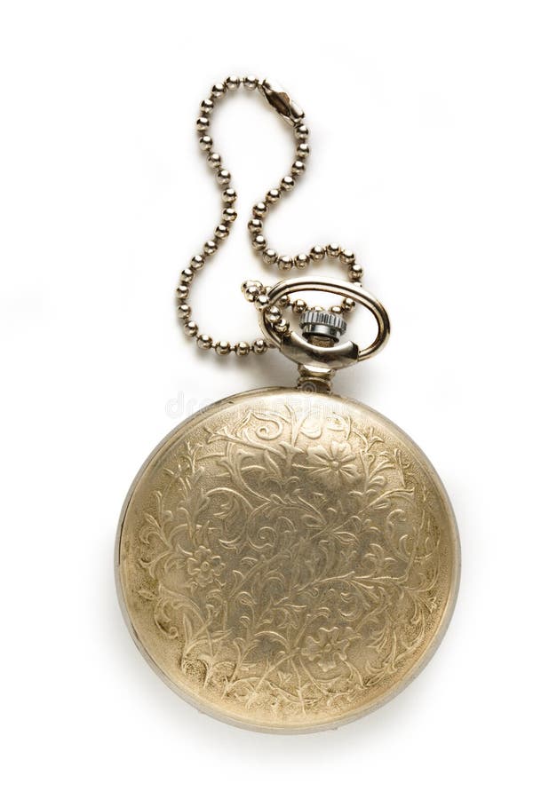 Pocket Vintage Watch with Chain Stock Photo - Image of time, chain ...