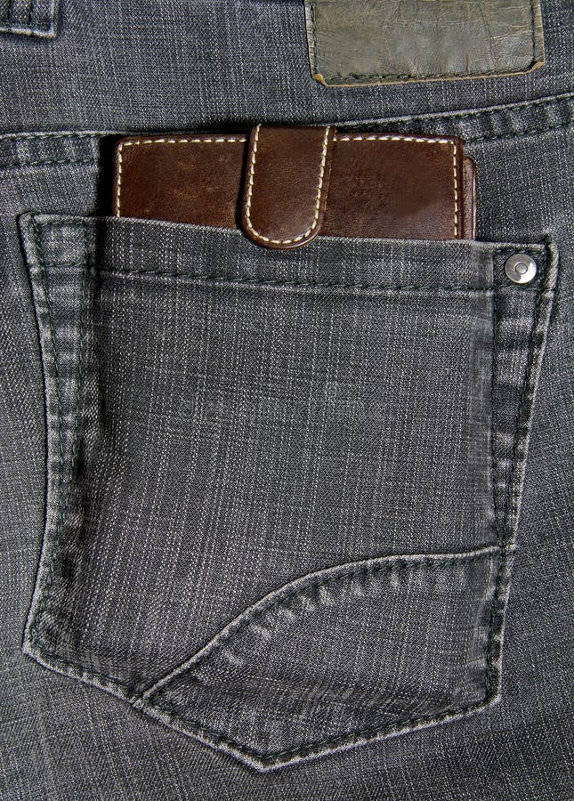 Pocket with wallet stock image. Image of accessories - 27215965