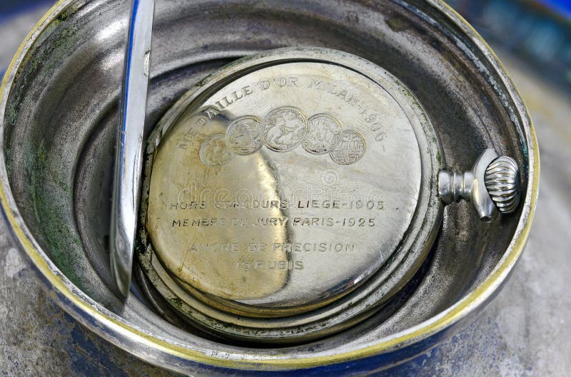 Pocket Watch with Engraved Awards Stock Image - Image of timekeeper ...