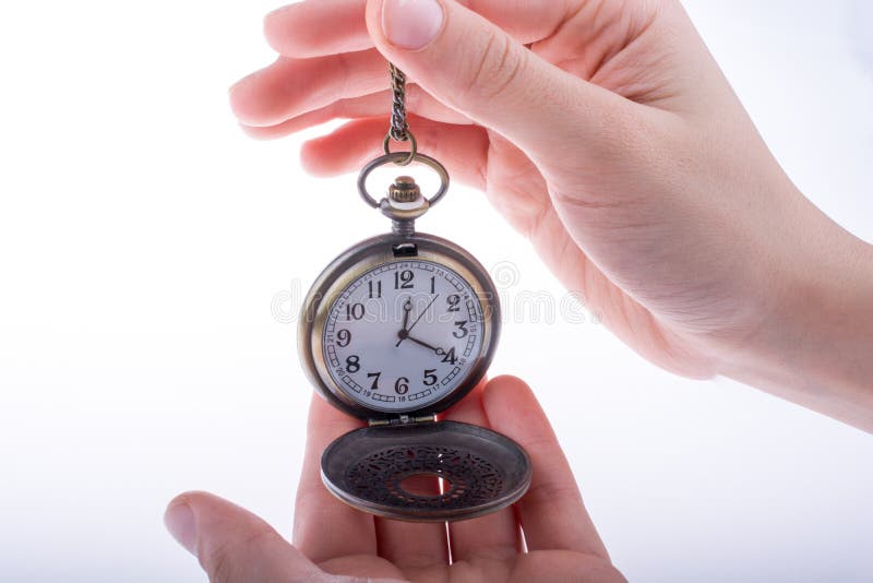 Pocket watch in hand stock photo. Image of styled, hand - 72086574