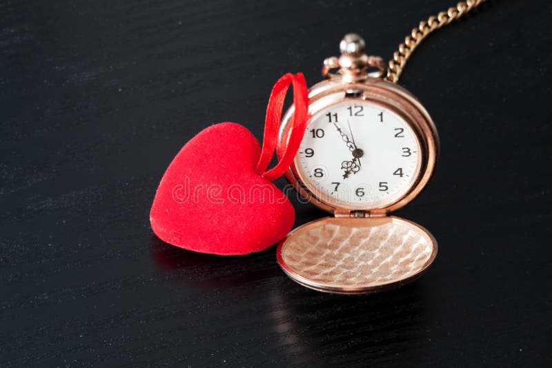 Pocket watch and heart stock photo. Image of high, clock - 86582822