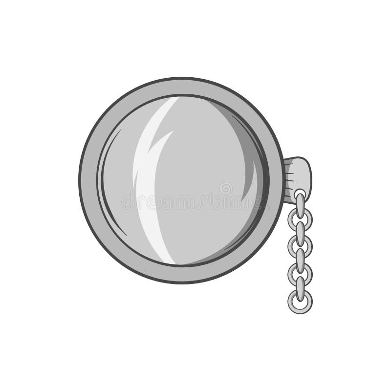 Pocket Watch Icon, Black Monochrome Style Stock Illustration ... Pocket Watch Icon, Black Monochrome Style Stock Illustration ...