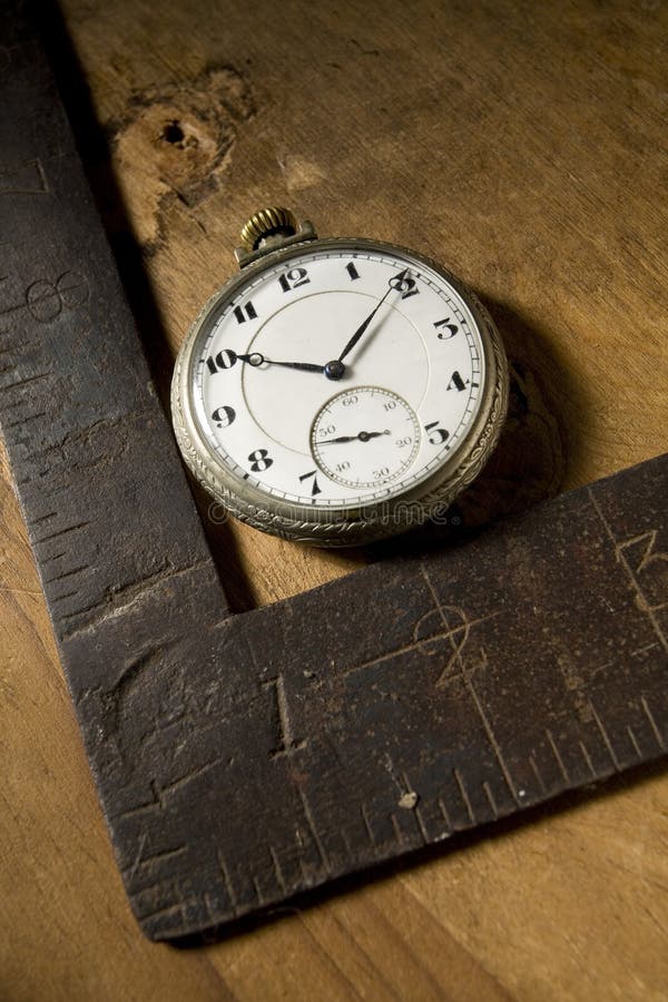 Pocket Watch with Measuring Tool Stock Photo - Image of time, concept ...