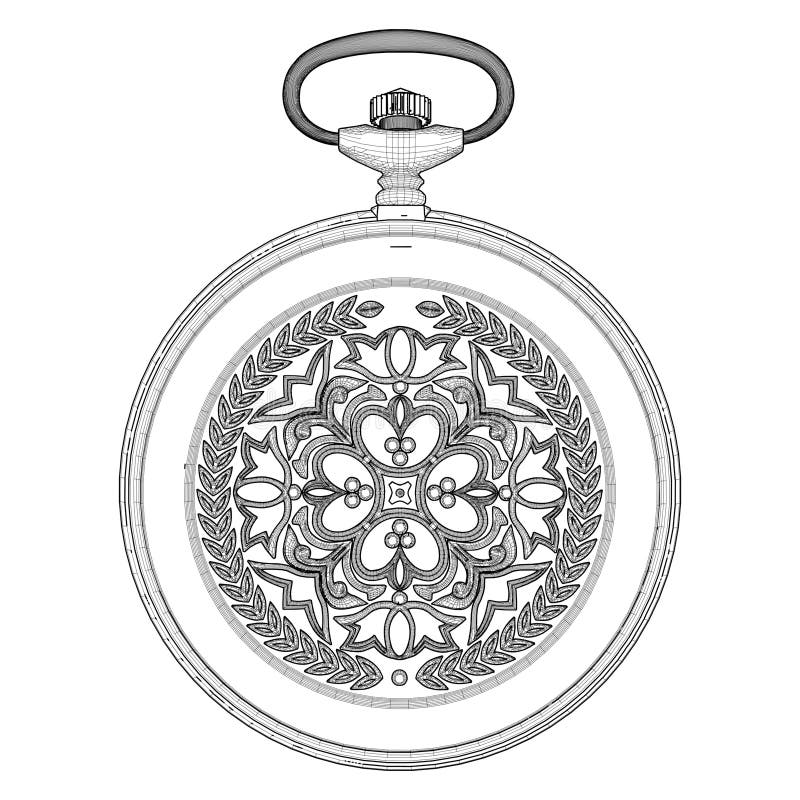 Pocket Watch Vector. Isolated on White Background a Vector Illustration ... Pocket Watch Vector. Isolated on White Background a Vector Illustration ...
