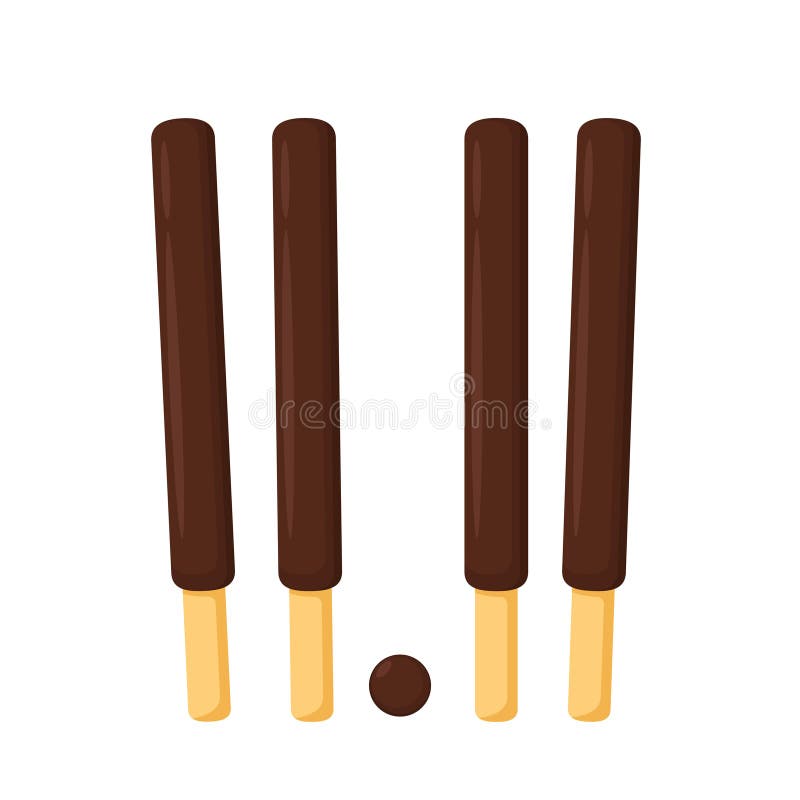 Pepero Day. Border of Biscuit Sticks. Chocolate Stick Stock Vector ...