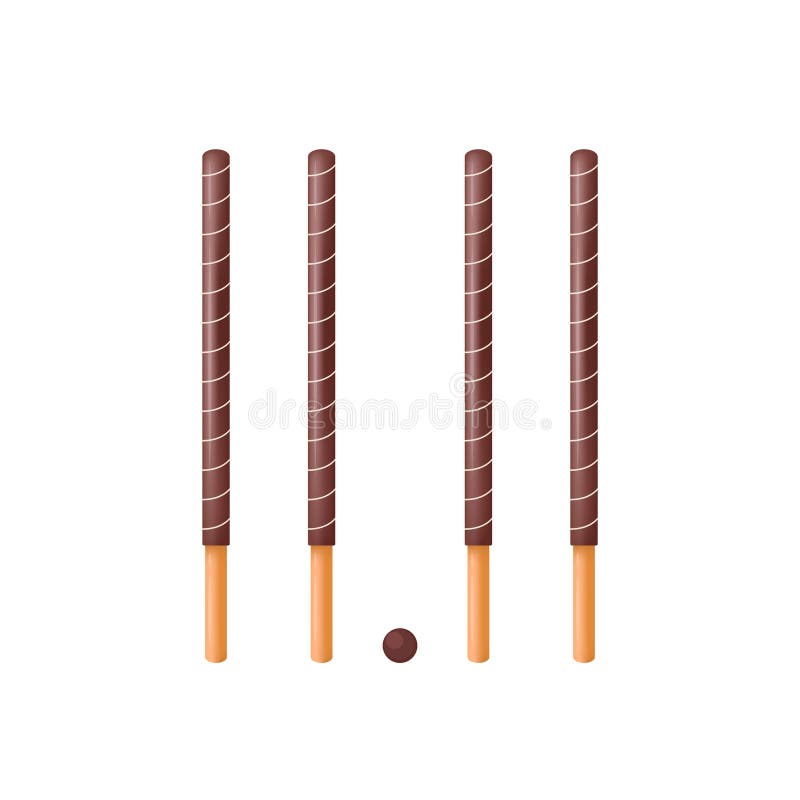 Pepero Day. Border of Biscuit Sticks. Chocolate Stick Stock Vector ...