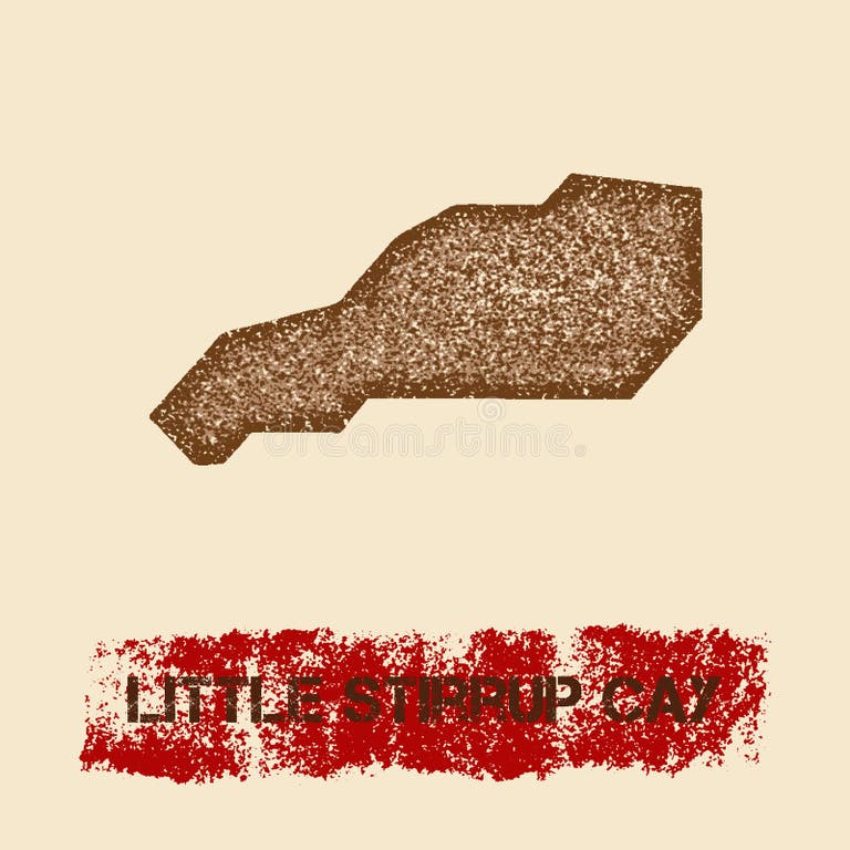 Poco Mapa Apenado Isleta Del Estribo Ilustración del Vector ...