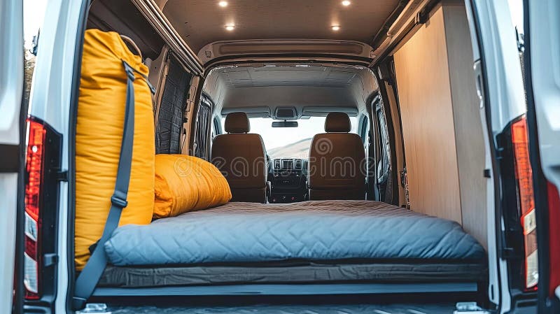 Pod in Cargo Van, Packed for Travel . Stock Photo - Image of freight ...
