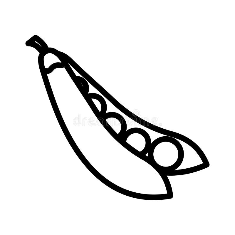 Pod thin line vector icon stock illustration. Illustration of fresh ...
