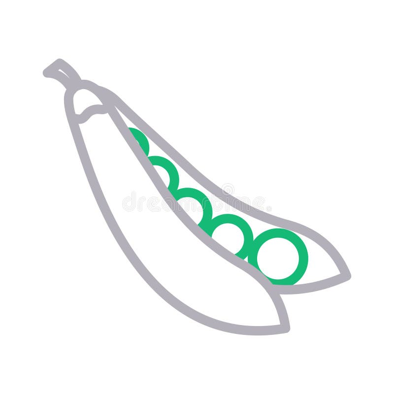 Pod Thin Color Line Vector Icon Stock Illustration - Illustration of ...