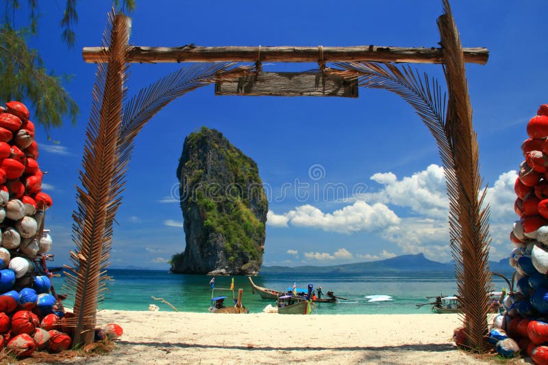 Poda island s landmark stock image. Image of summertime - 18015163