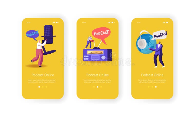 Podcast Characters Stock Illustrations – 516 Podcast Characters Stock ...