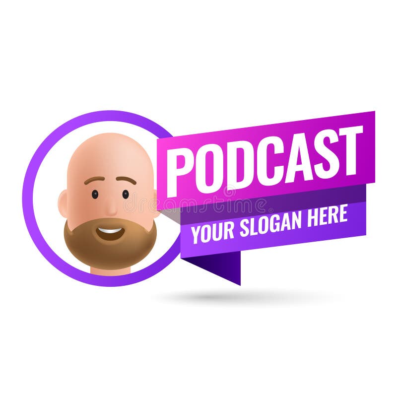 Podcast Icon. Symbol or Emblem Stock Vector - Illustration of media ...