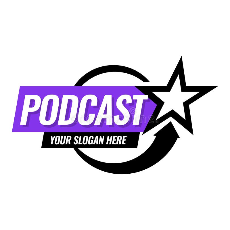 Podcast Icon. Symbol or Emblem Stock Vector - Illustration of speech ...