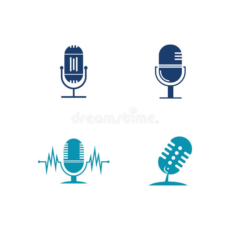Podcast logo vector symbol stock vector. Illustration of audio - 340480639
