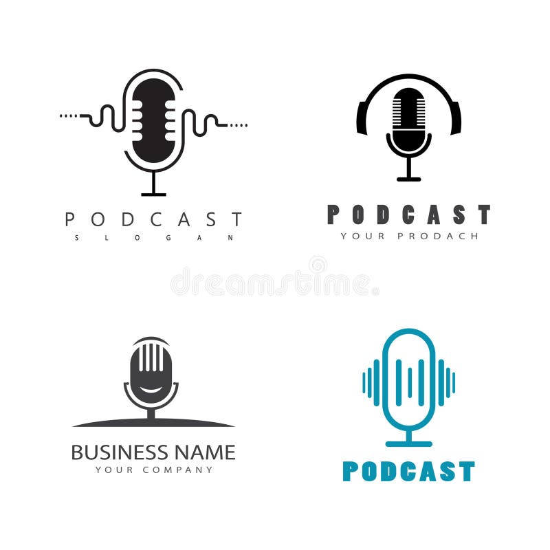 Podcast logo vector symbol stock vector. Illustration of symbol - 340480741