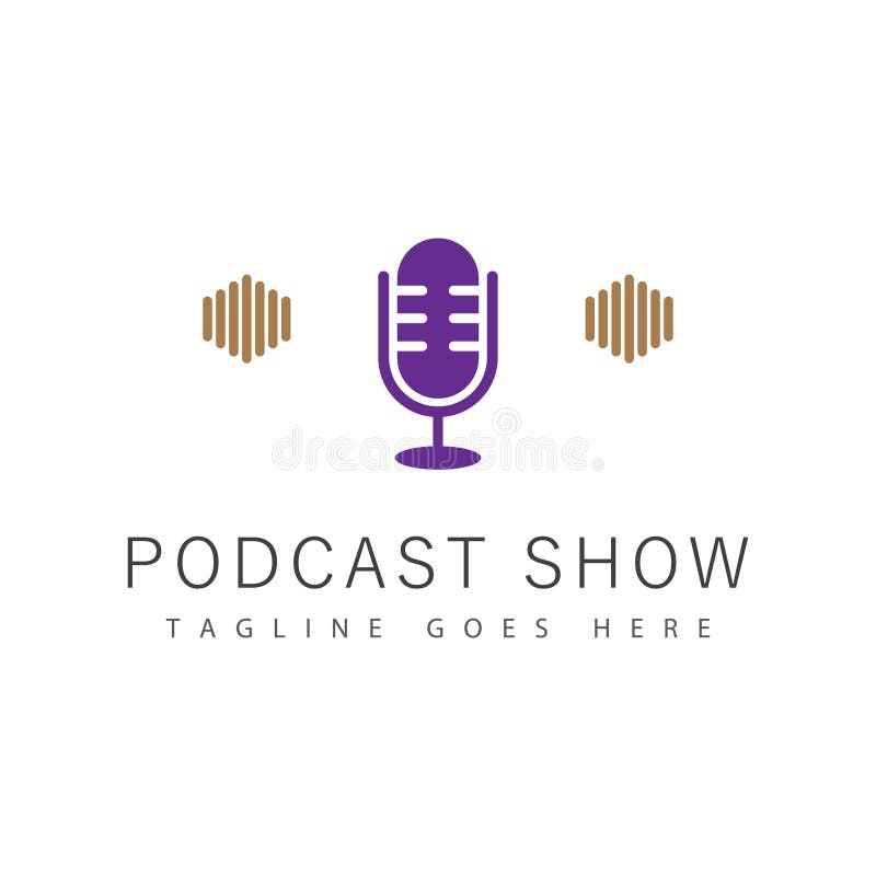 Podcast logo vector symbol stock vector. Illustration of speaker ...