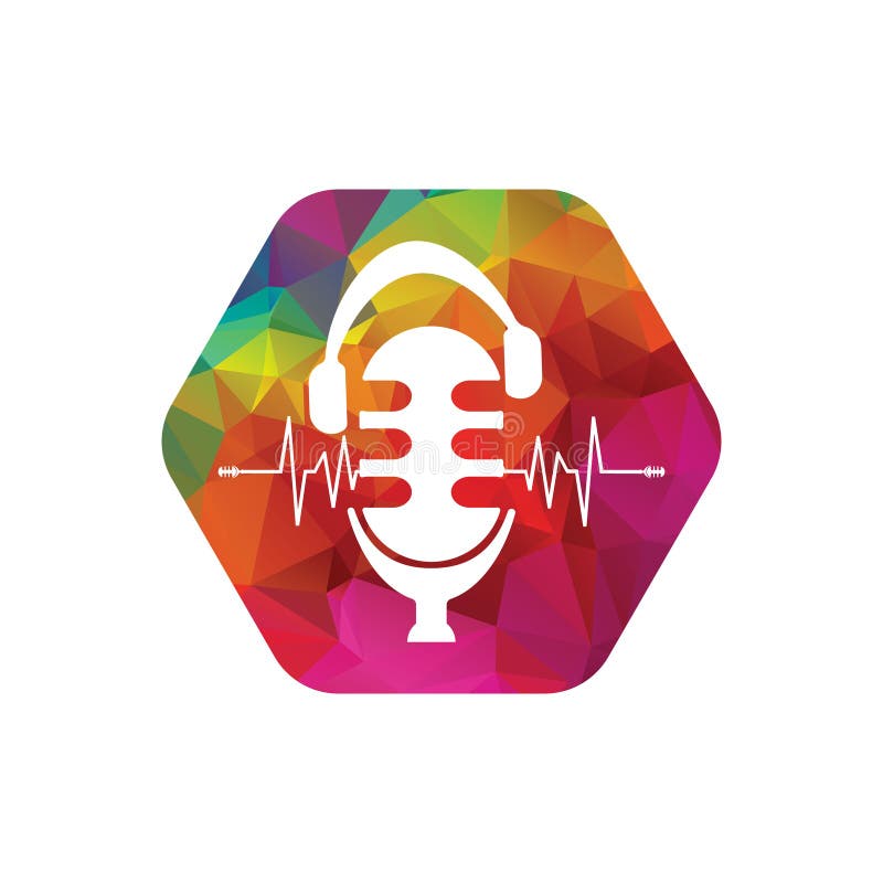 Podcast with Microphone Logo Inspiration. Design Template, Vector ...