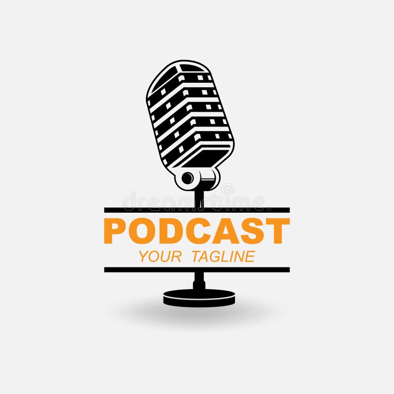 Podcast or Radio Logo Vector Stock Vector - Illustration of speech ...