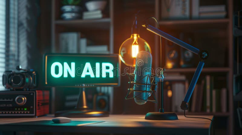 The Podcast Recording Studio.AI Generated Image Stock Image - Image of ...