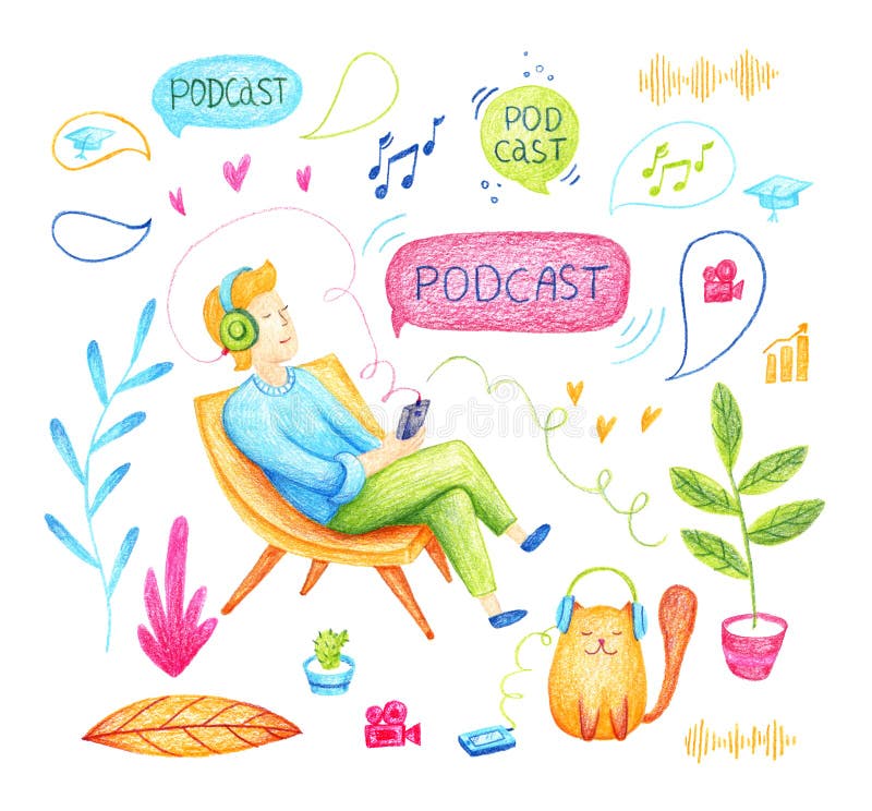 Boy Podcast Cartoon Stock Illustrations – 224 Boy Podcast Cartoon Stock ...
