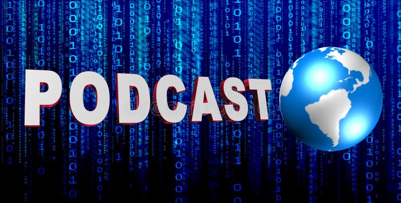 Podcast sign stock illustration. Illustration of single - 19444865