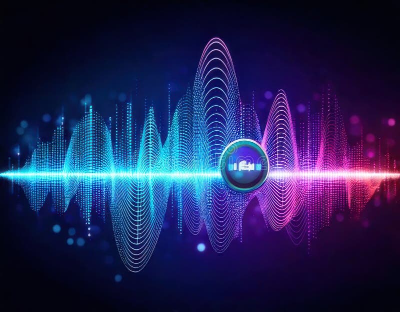 Podcast Soundwave Visualizing Voice and Music in Motion Stock ...