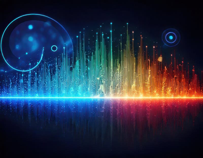 Podcast Soundwave Visualizing Voice and Music in Motion Stock ...