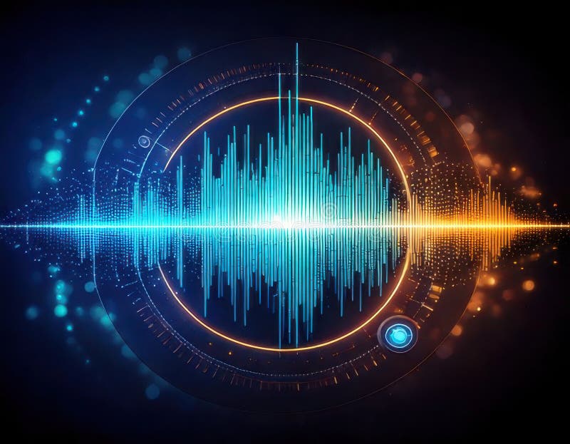 Podcast Soundwave Visualizing Voice and Music in Motion Stock ...